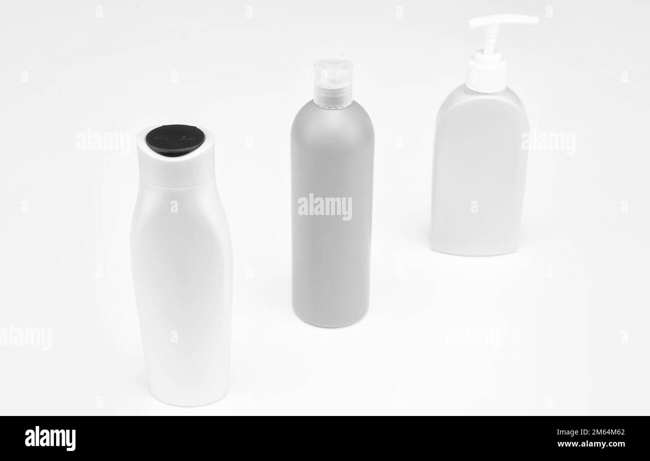 Conditioner bottles Black and White Stock Photos & Images - Alamy