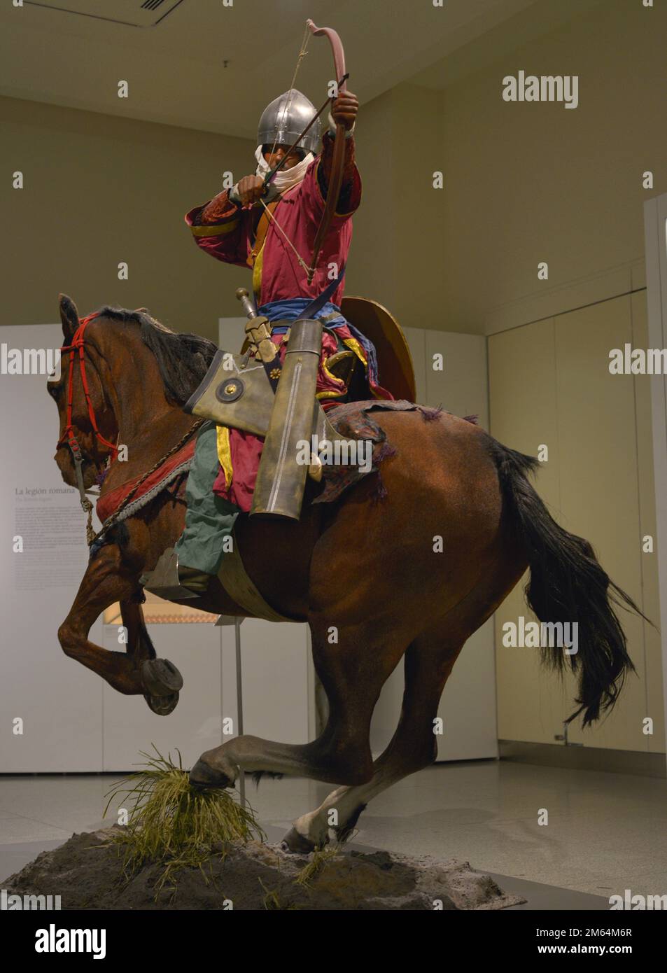 Light cavalryman from the Kingdom of Granada shooting a compound bow ...