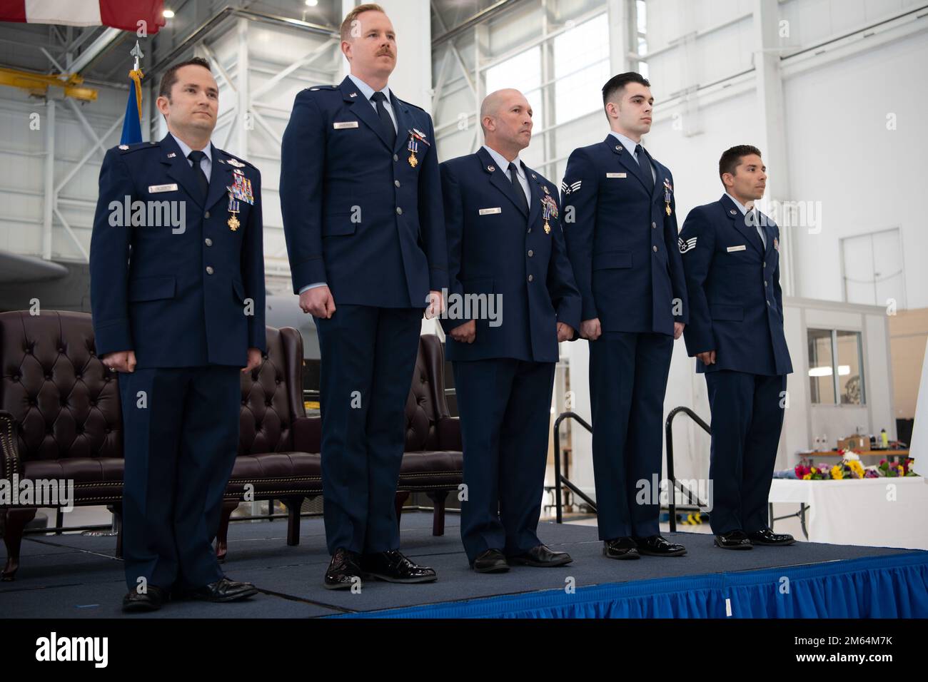 Lt. Col. Dominic S. Calderon, 301st Airlift Squadron chief of training ...