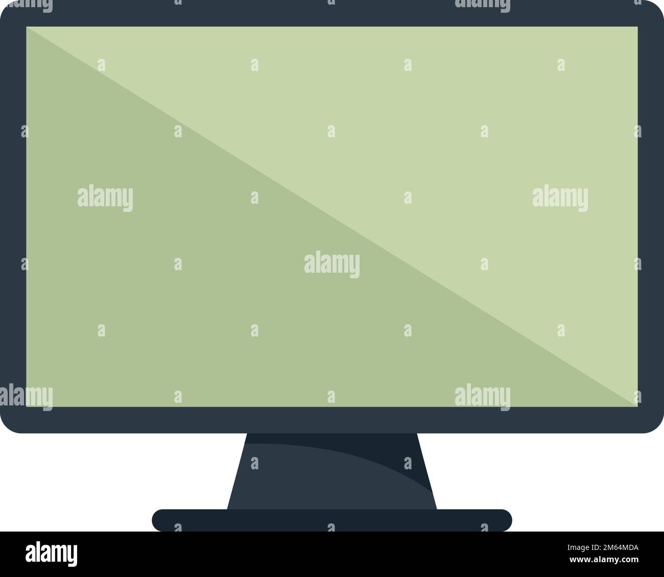 Tv monitor icon flat vector. Pc display. Screen computer isolated Stock ...