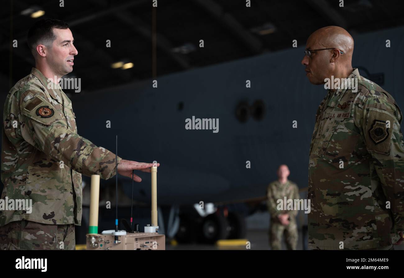 Senior Airman Kyle Wink, an explosives ordnance dispoal team member ...