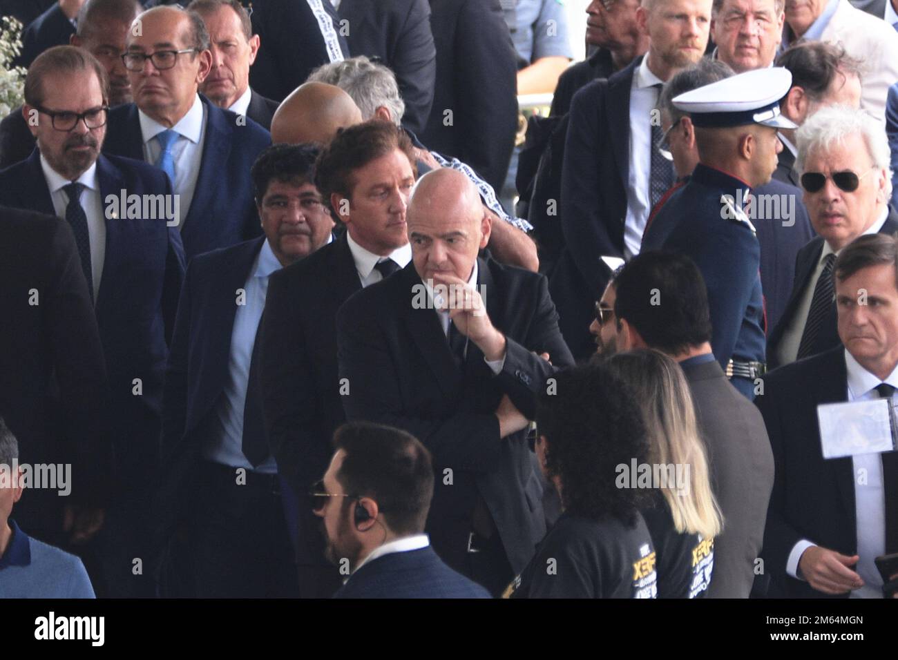SP - Santos - 01/02/2023 - PELE, WATCH - FIFA President Gianni ...