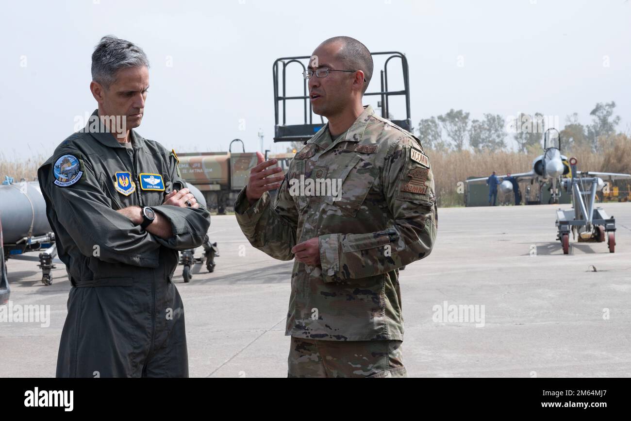 ANDRAVIDA AIR BASE, Greece – Master Sgt. Phillip Henderson (right), 1st ...