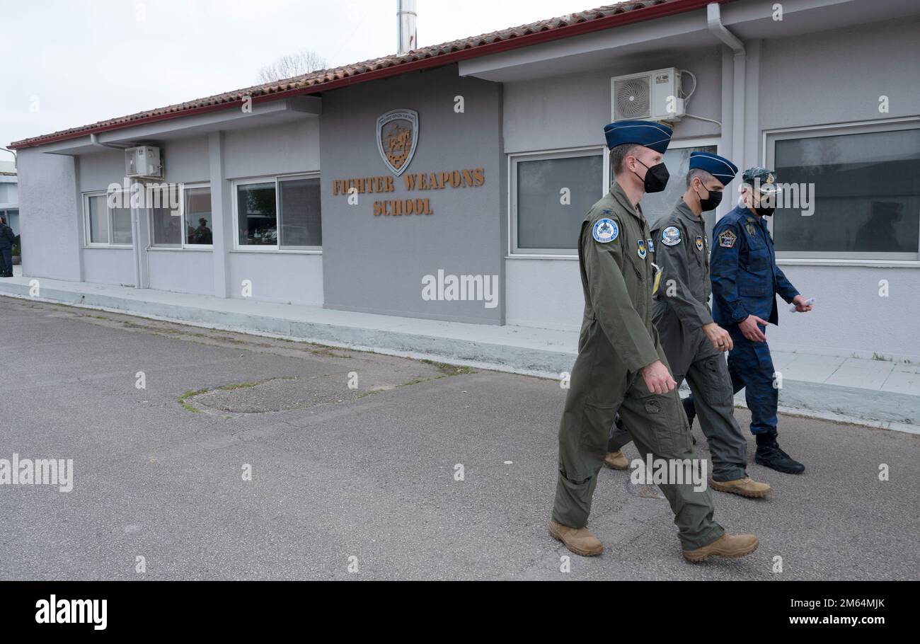 ANDRAVIDA AIR BASE, Greece – Col. Todd Barber (left), U.S. Embassy ...