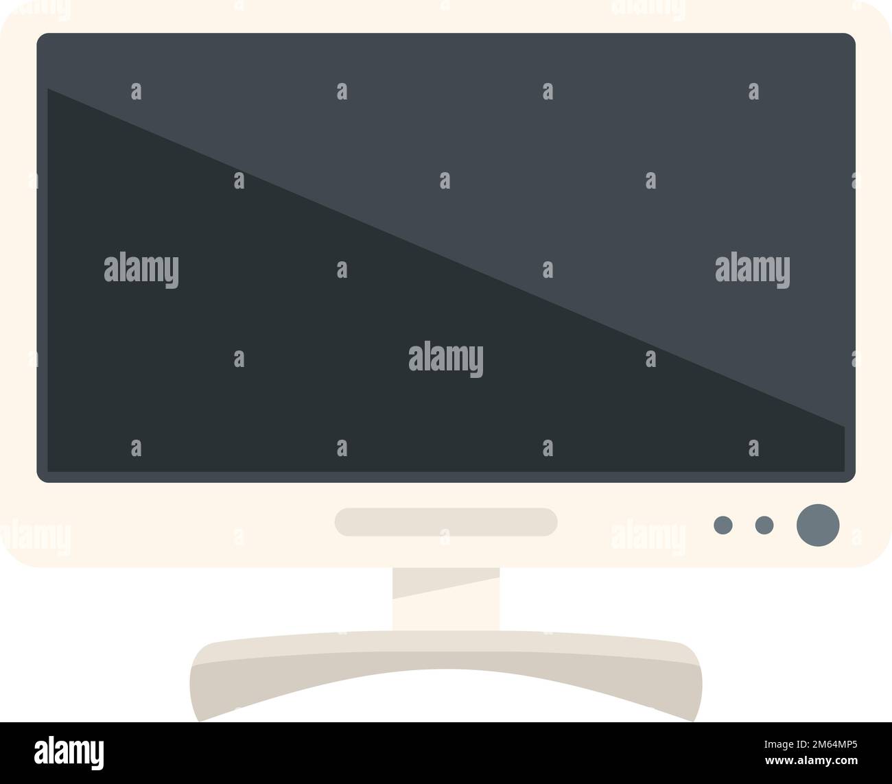 Network monitor icon flat vector. Screen monitor. Digital display isolated Stock Vector Image ...