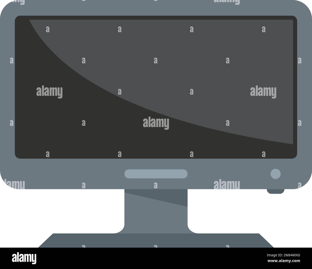 Web Monitor Icon Flat Vector Screen Computer Desktop Display Isolated Stock Vector Image And Art