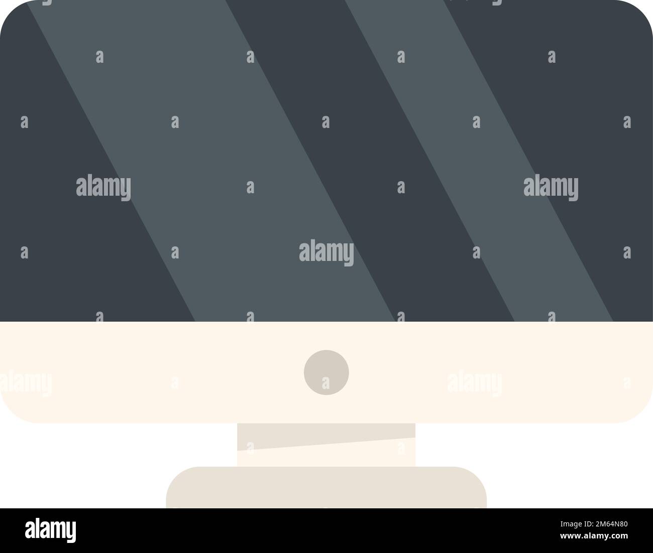 Monitor interface icon flat vector. Screen computer. Modern display ...