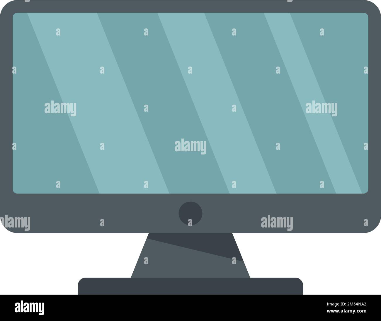 Wide monitor icon flat vector. Frame display. Pc screen isolated Stock ...