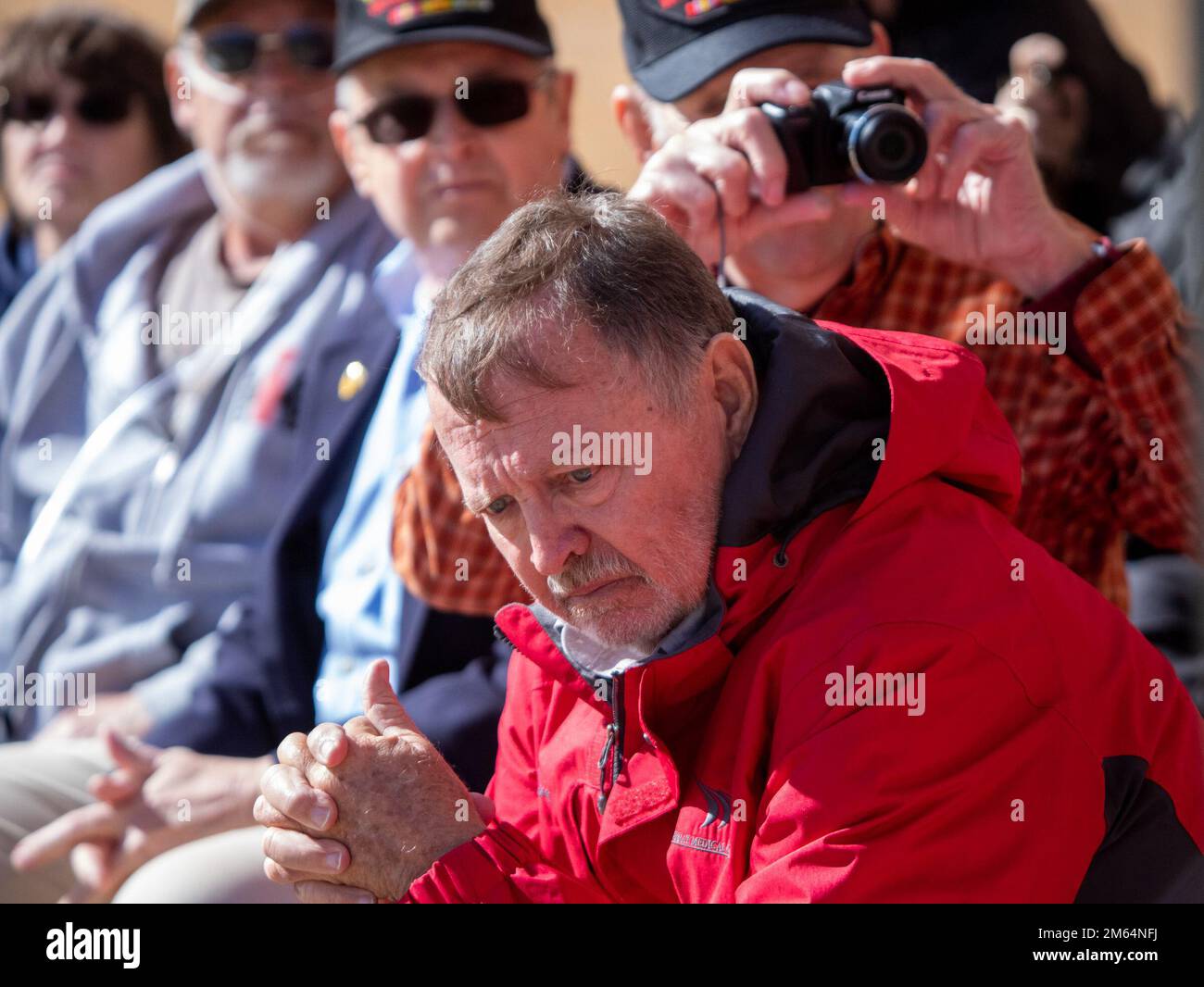 A veteran of the Battle of FSB Illingworth fights back tears while ...