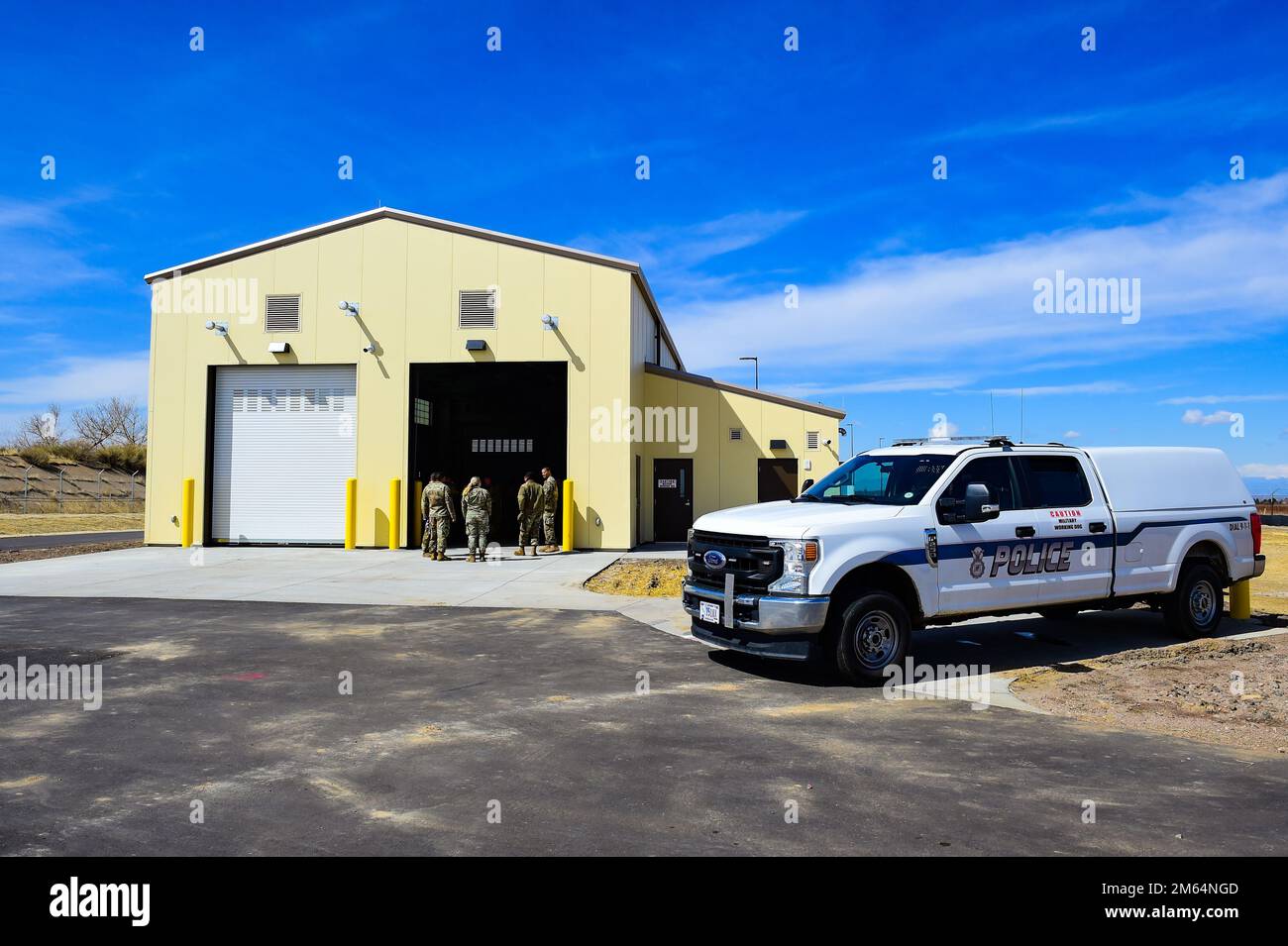 Members of Buckley Garrison stand outside the new Large Vehicle ...
