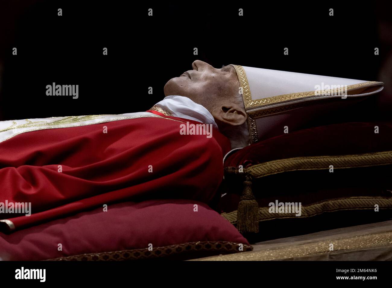Vatican City, Vatican, 2 January 2023. The body of late Pope Emeritus ...