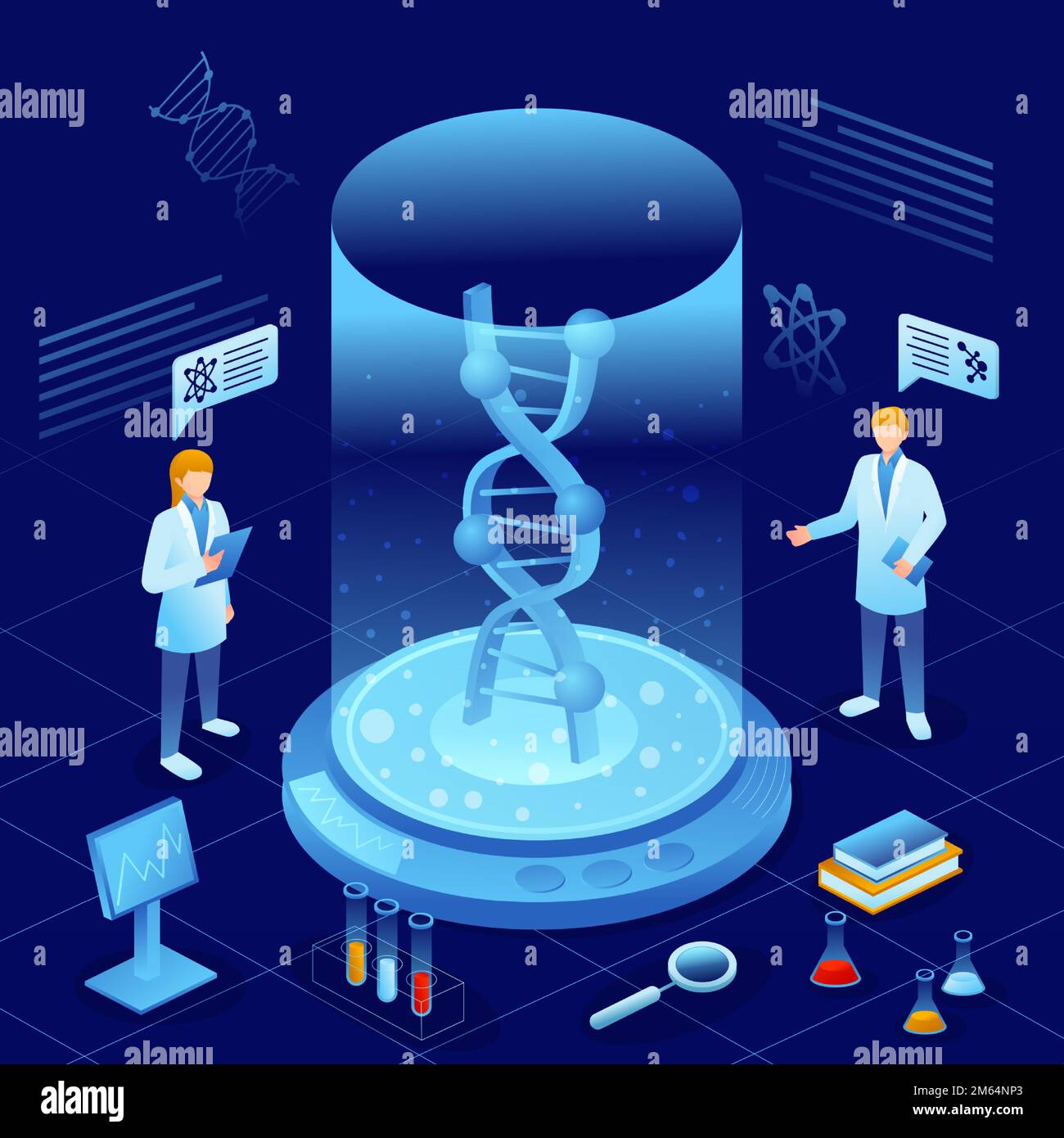 Genomics doctor Stock Vector Images - Alamy