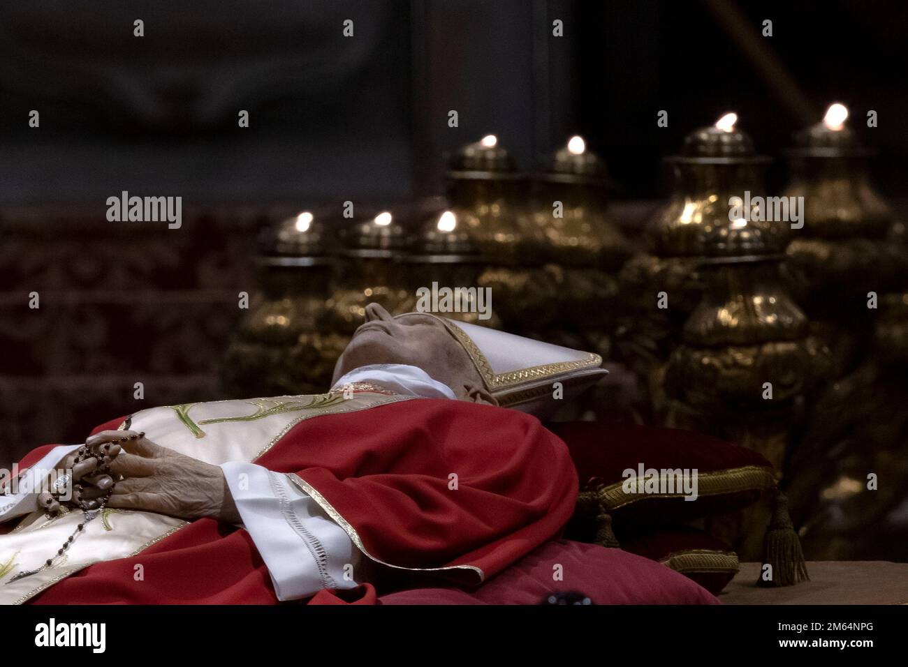 Vatican City, Vatican, 2 January 2023. The body of late Pope Emeritus ...