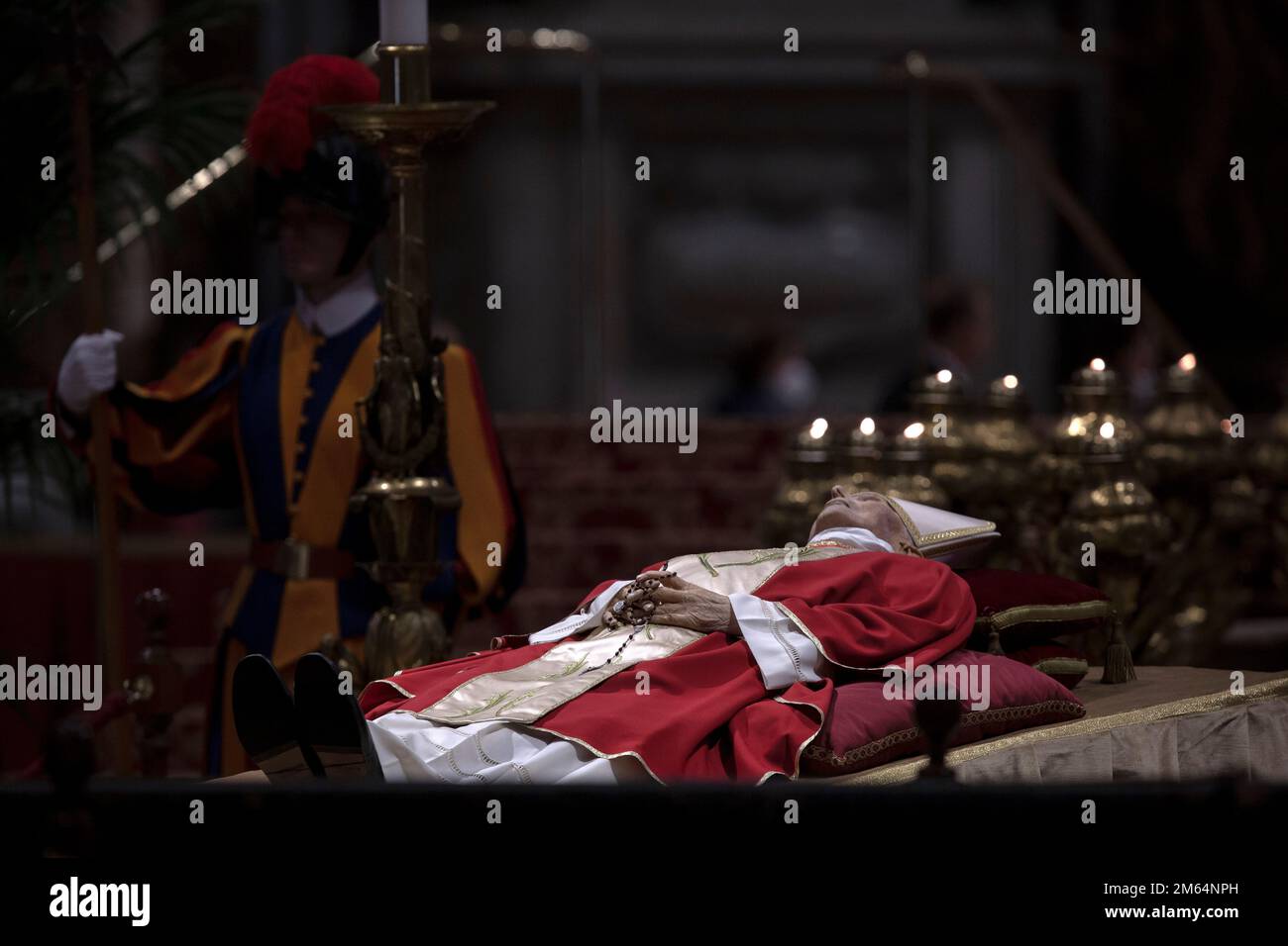 Vatican City, Vatican, 2 January 2023. The body of late Pope Emeritus ...
