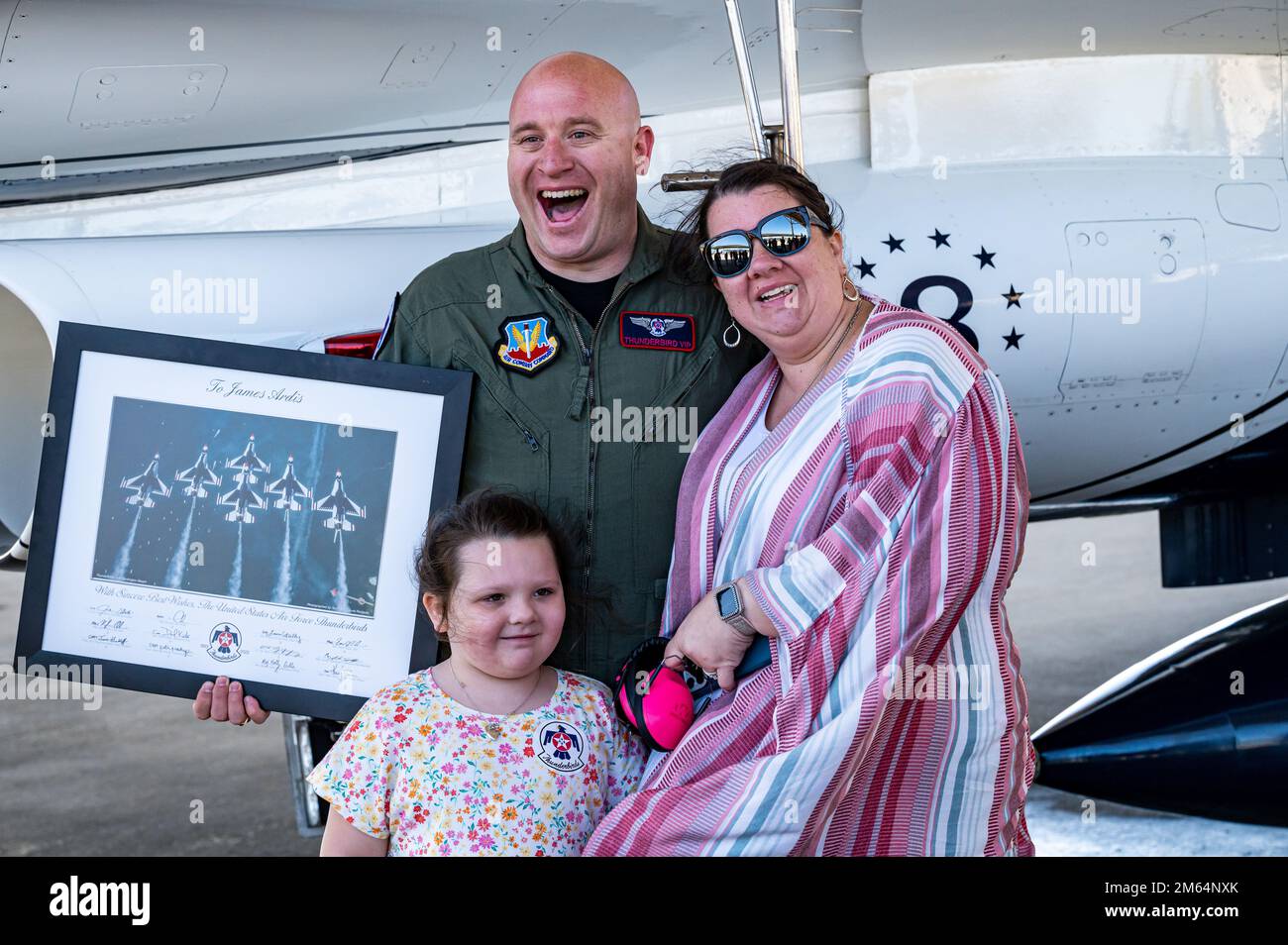 The Ardis’ family after the Hometown Hero flight during the Shaw Air ...