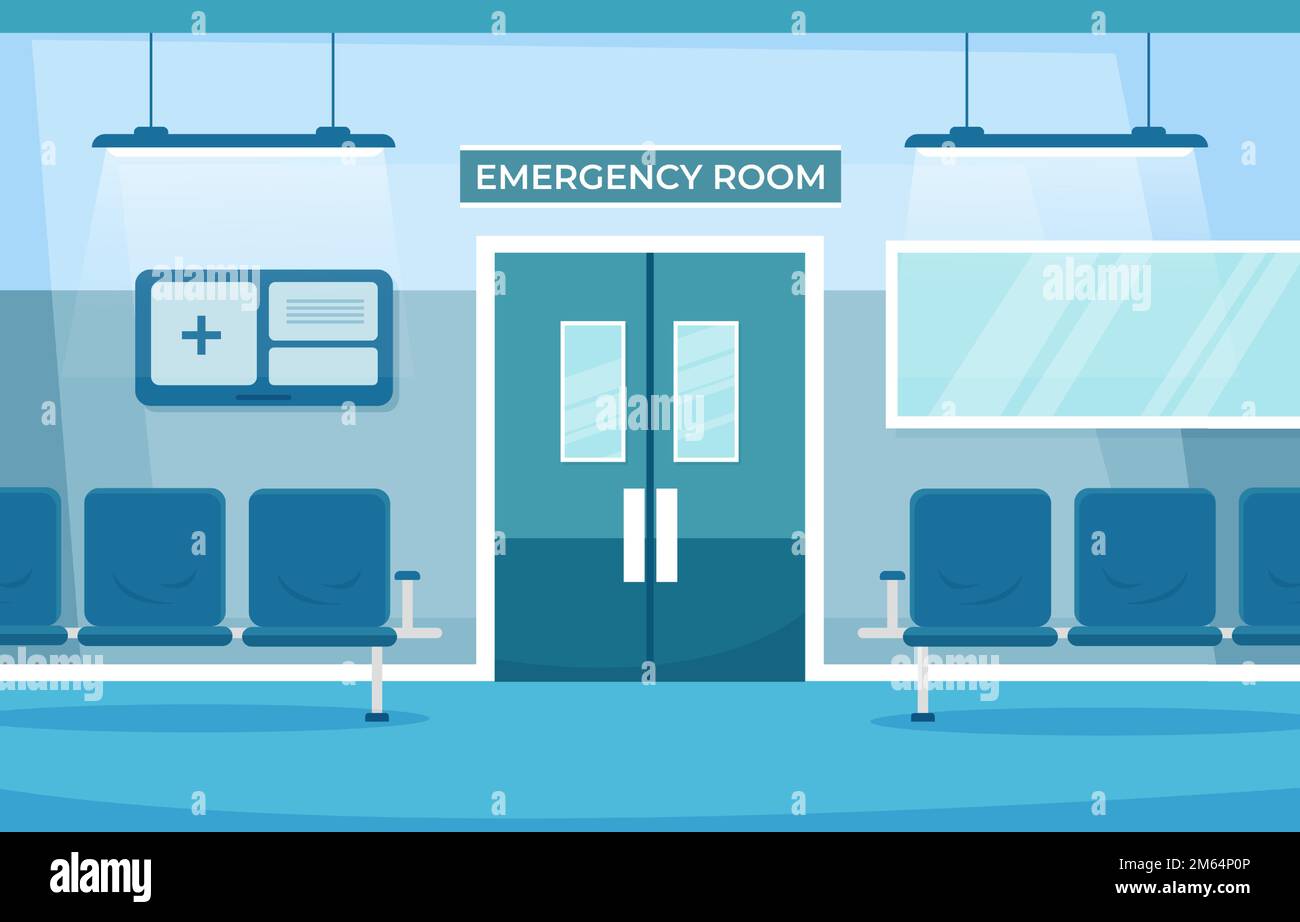 Emergency Room Hospital Department Scene Flat Design Vector Stock emergency-room-hospital-department-scene-flat-design-vector-stock