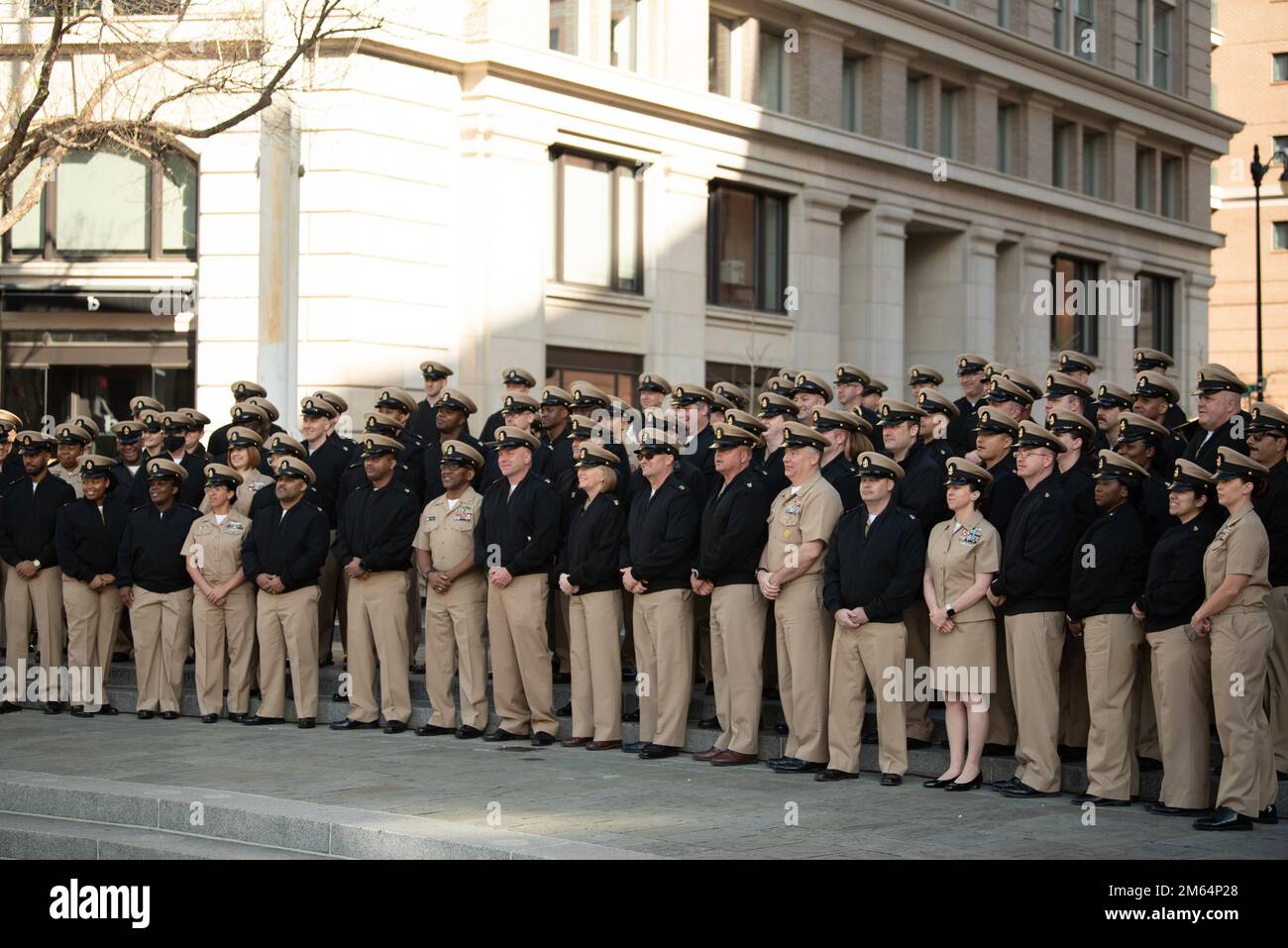 220401-N-PN850-1044 WASHINGTON (Apr. 1, 2022) Members of the US Navy ...
