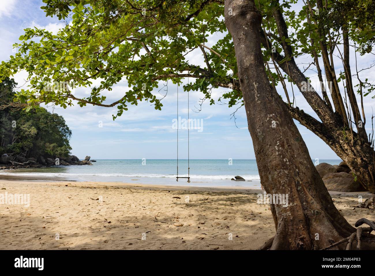 A swing at Small Sandy Beach in the Lamrus National Park, Khao Lak ...