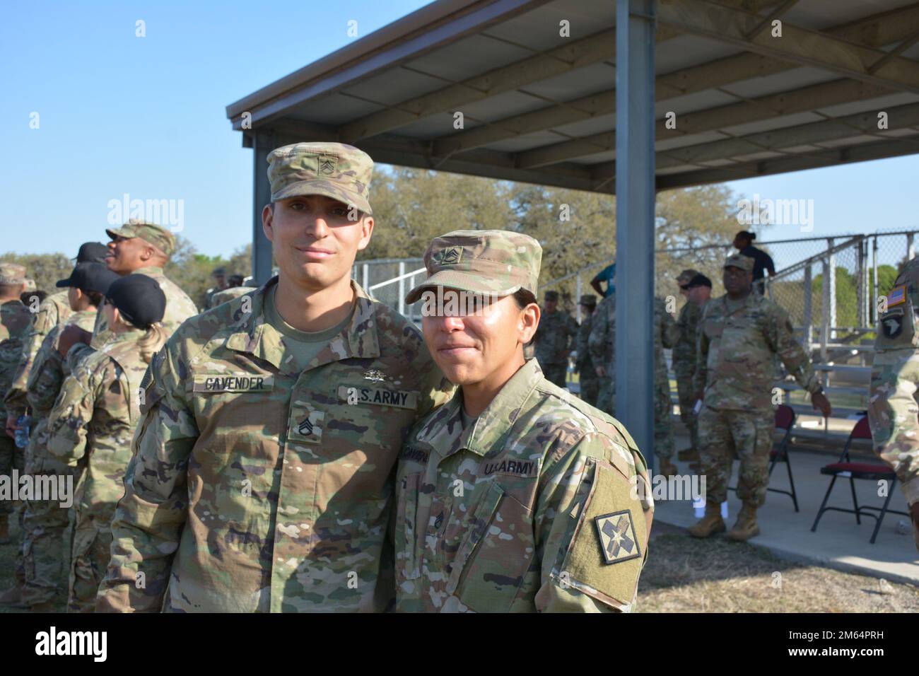 Staff Sgt. Kenneth Cavender (left), a 68W combat medic assigned to the ...