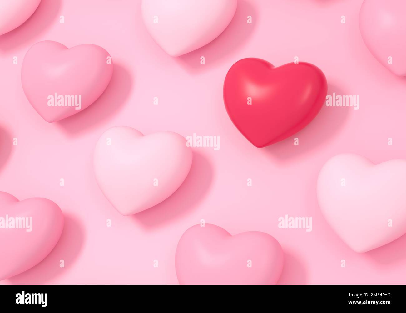 Hearts seamless pattern on pink background for Happy Mother's or ...
