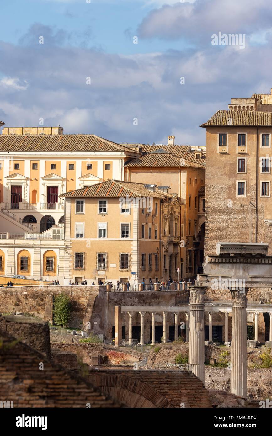 Old Historic Building in Downtown Rome, Italy Stock Photo - Alamy