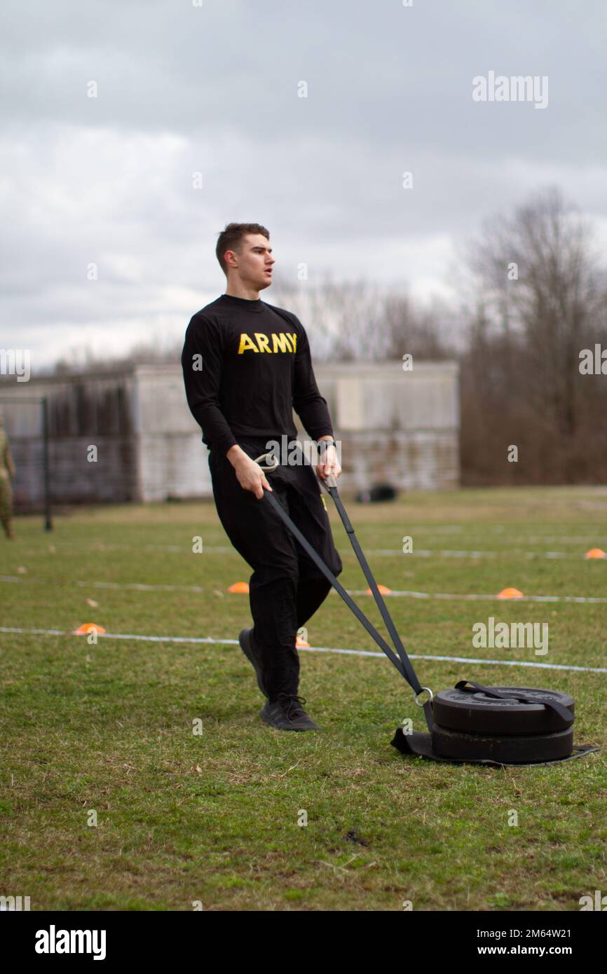 Spc. Alexander Posar, 37th Infantry Brigade Combat Team, pulls a 90 ...