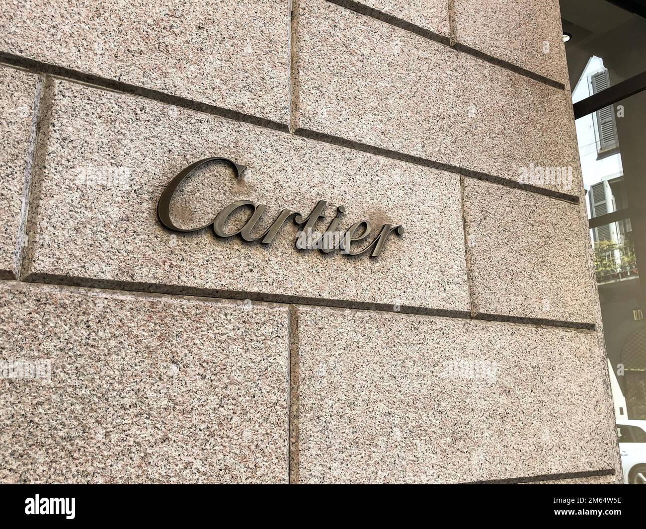 Milano, Italy. 02nd Jan, 2023. General view of Cartier store in Via ...