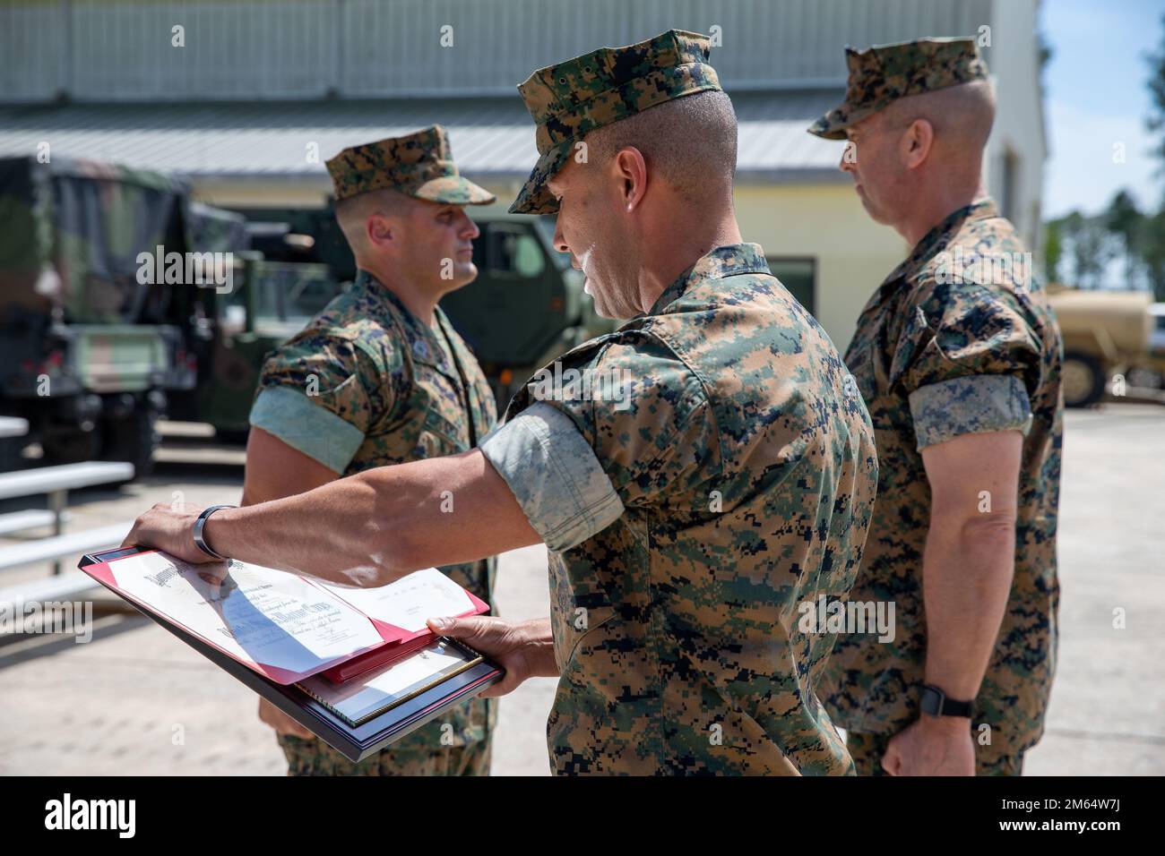U.S. Marine Corps Master Sgt. Andres X. Herrera, a prior service ...