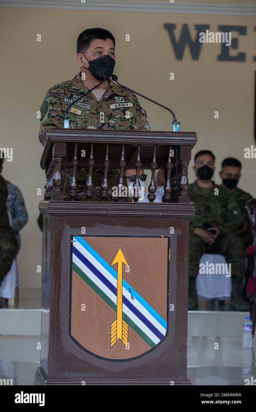Philippine Army Maj. Gen. Francisco Ariel A. Felicidario III, Commander ...