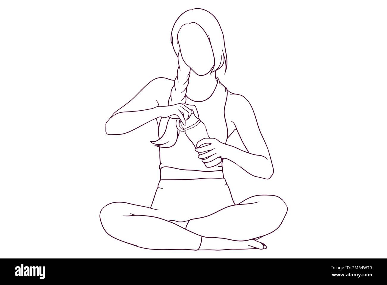 Sport after training Stock Vector Images - Alamy