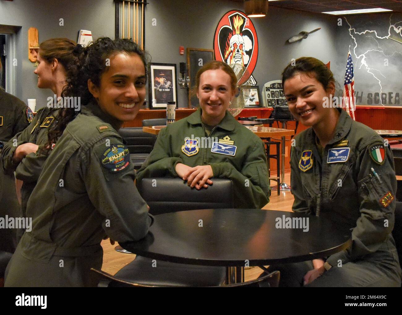 Women from the Euro-NATO Joint Jet Pilot Training program enjoy an all ...
