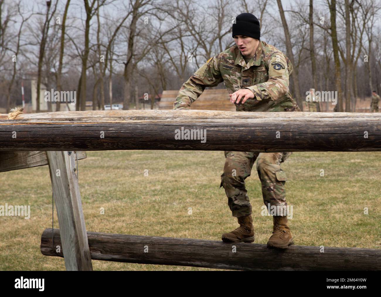 Spc. Christian Hinrichs, a cavalry scout with Troop B, 1st Squadron ...