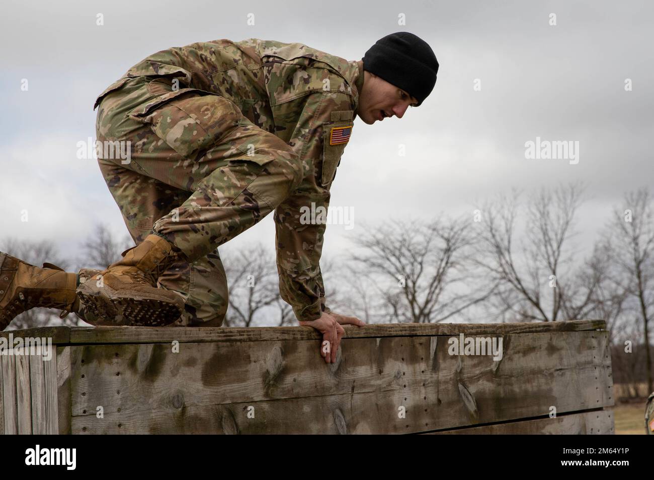 Spc. Christian Hinrichs, a cavalry scout with Troop B, 1st Squadron ...