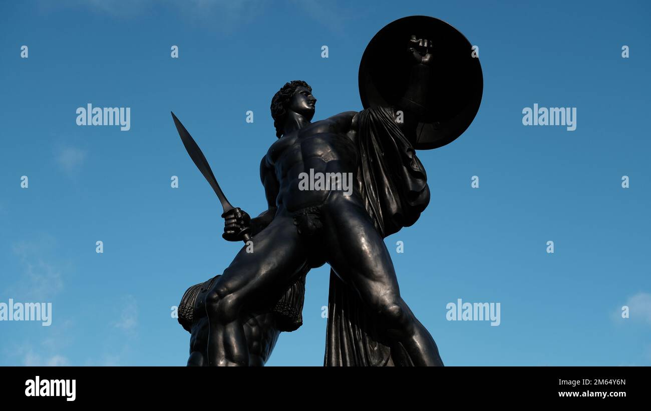 Statue achilles wellington hyde memorial park hi-res stock photography ...