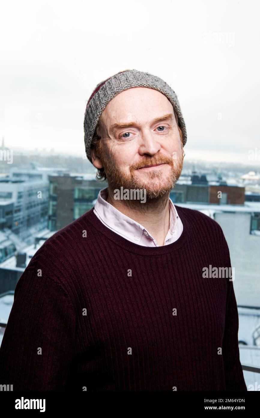 Scottish singer-songwriter James Yorkston photographed in Stockholm ...