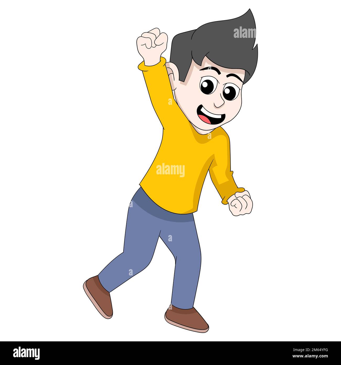 Cartoon clenched fist hi-res stock photography and images - Alamy