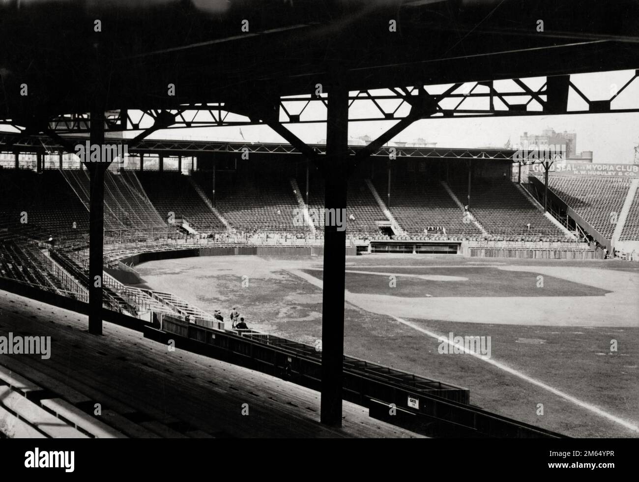Inside The Fenway Ball Park, Boston 1914 - baseball stadium Stock Photo ...