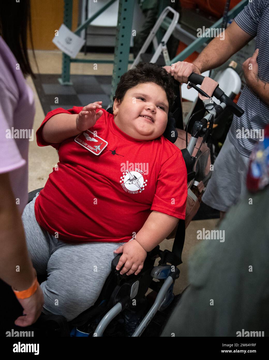 Grayson "Blazin" Anthony, 138th Fighter Wing Pilot For A Day, smiles ...