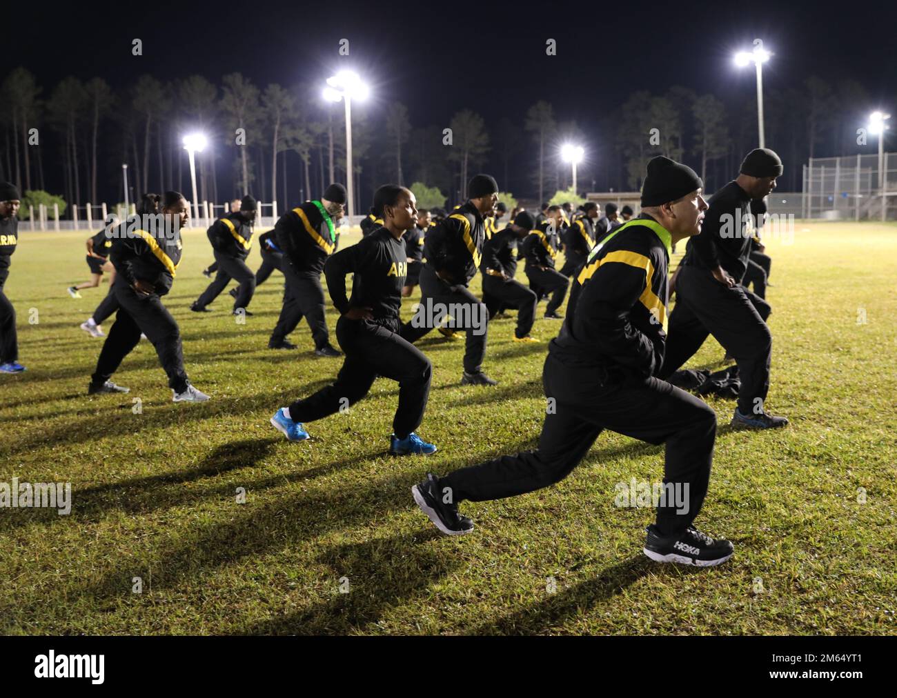 Members of the Virgin Islands National Guard conduct physical training ...