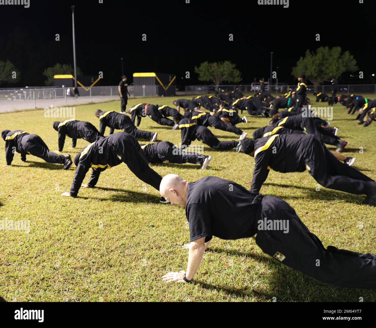 Members of the Virgin Islands National Guard conduct physical training ...