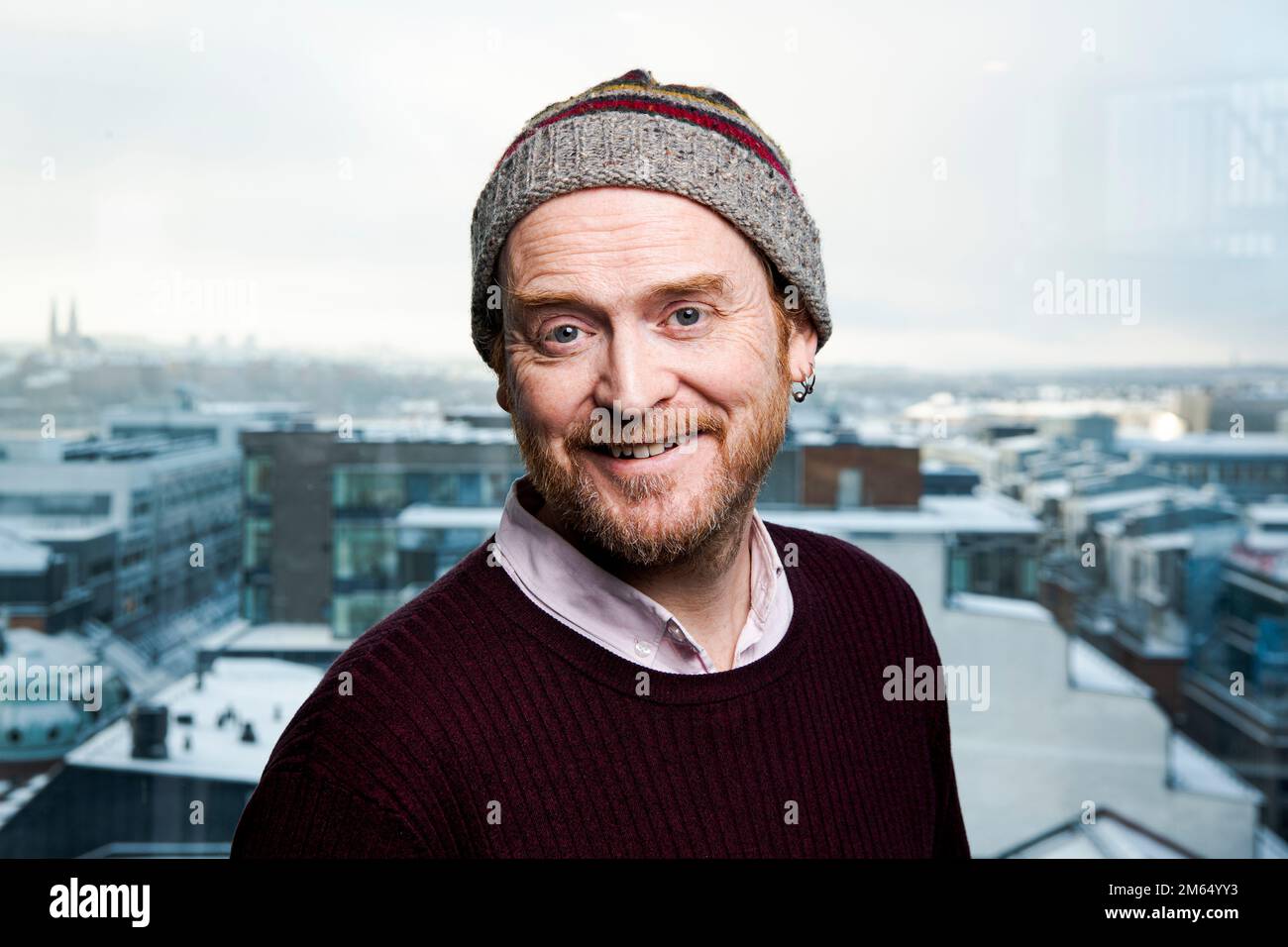 Scottish singer-songwriter James Yorkston photographed in Stockholm ...