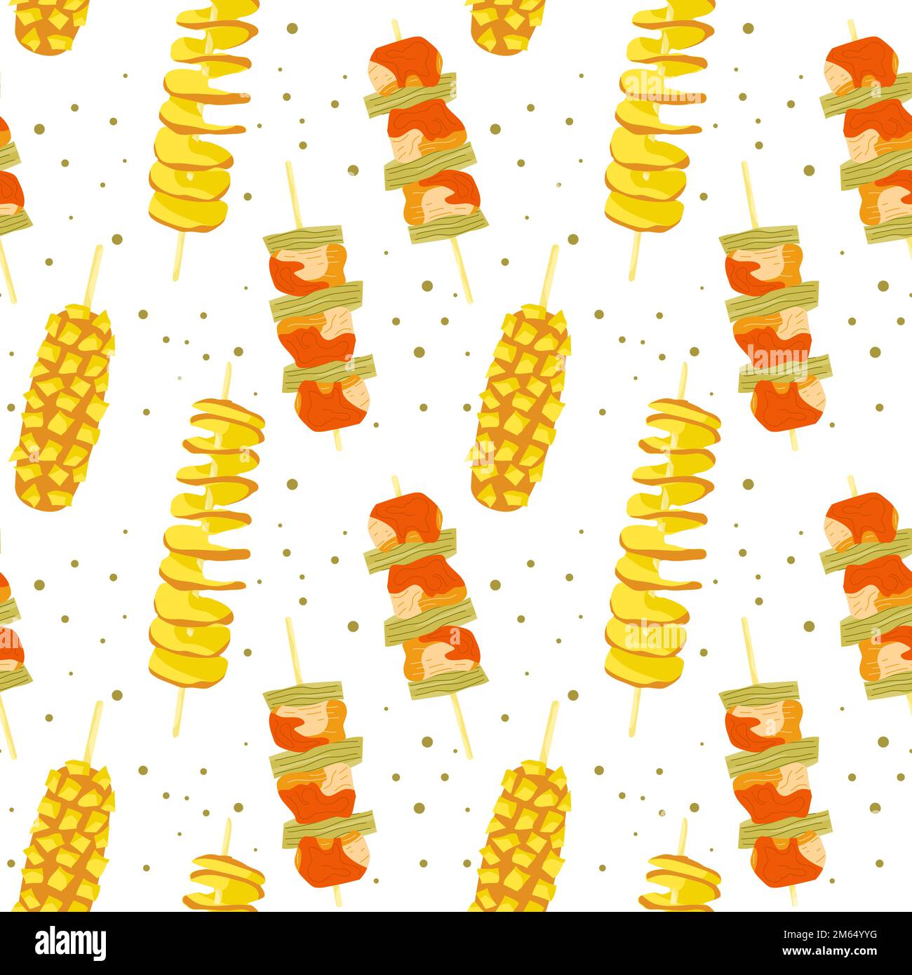 Street food korea chicken Stock Vector Images - Alamy