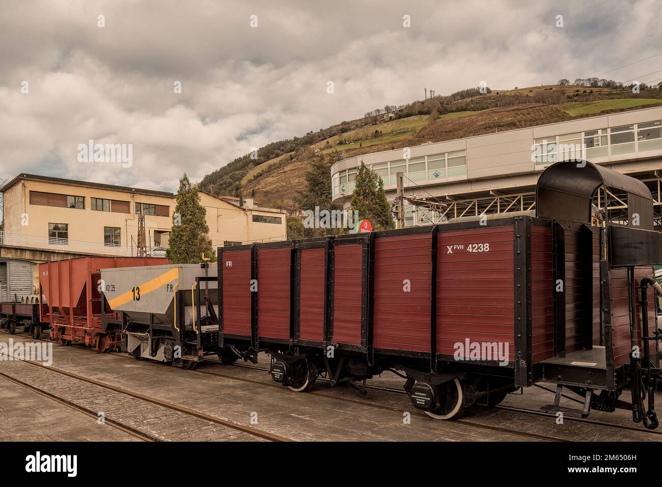 Basque Railway Museum with vehicles such as steam, diesel and electric ...