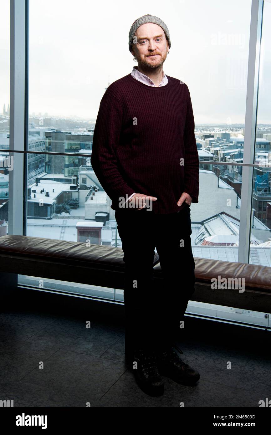 Scottish singer-songwriter James Yorkston photographed in Stockholm ...