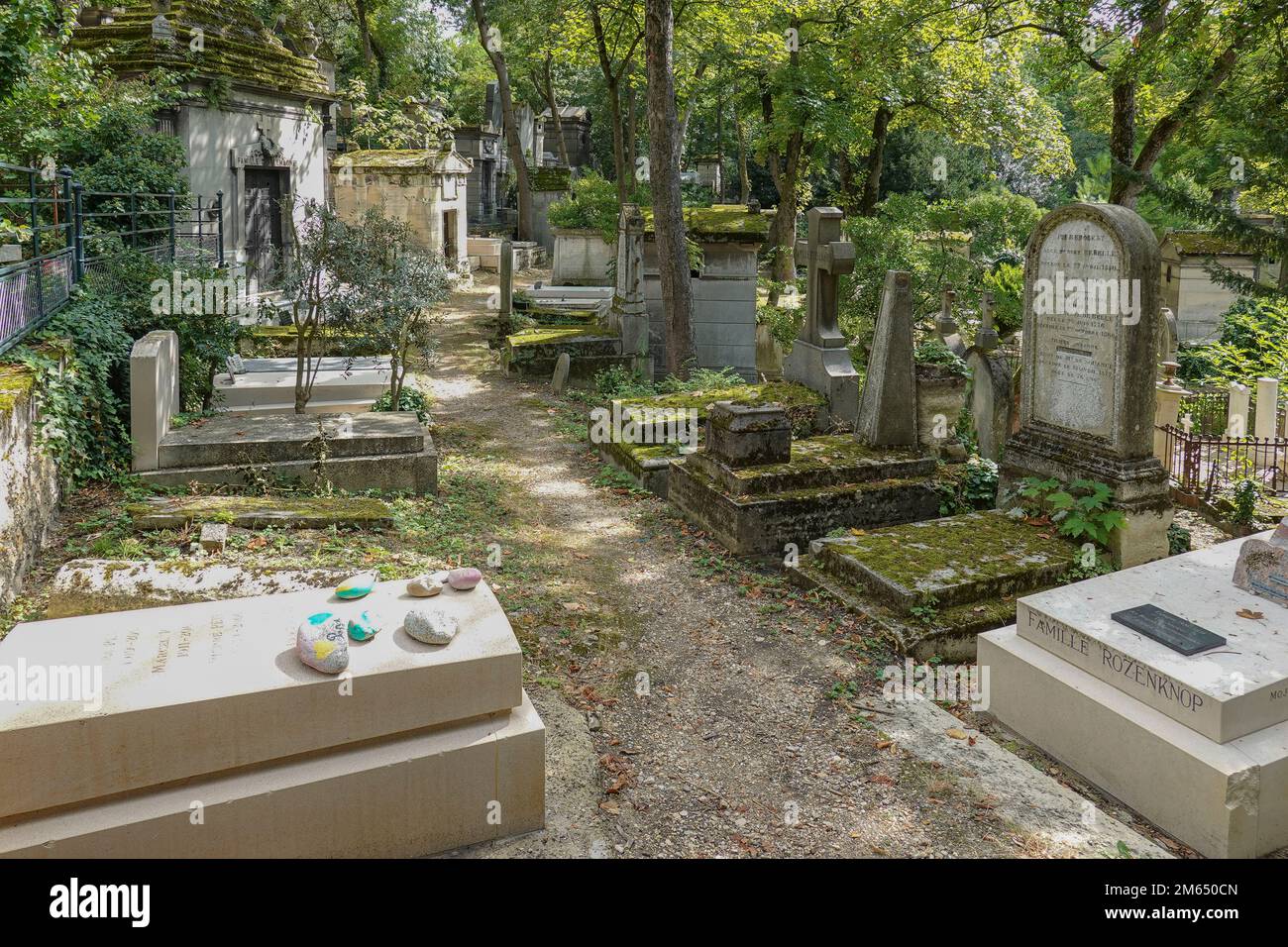 France, Paris, Pere Lachaise Cemetery is the largest cemetery in Paris ...