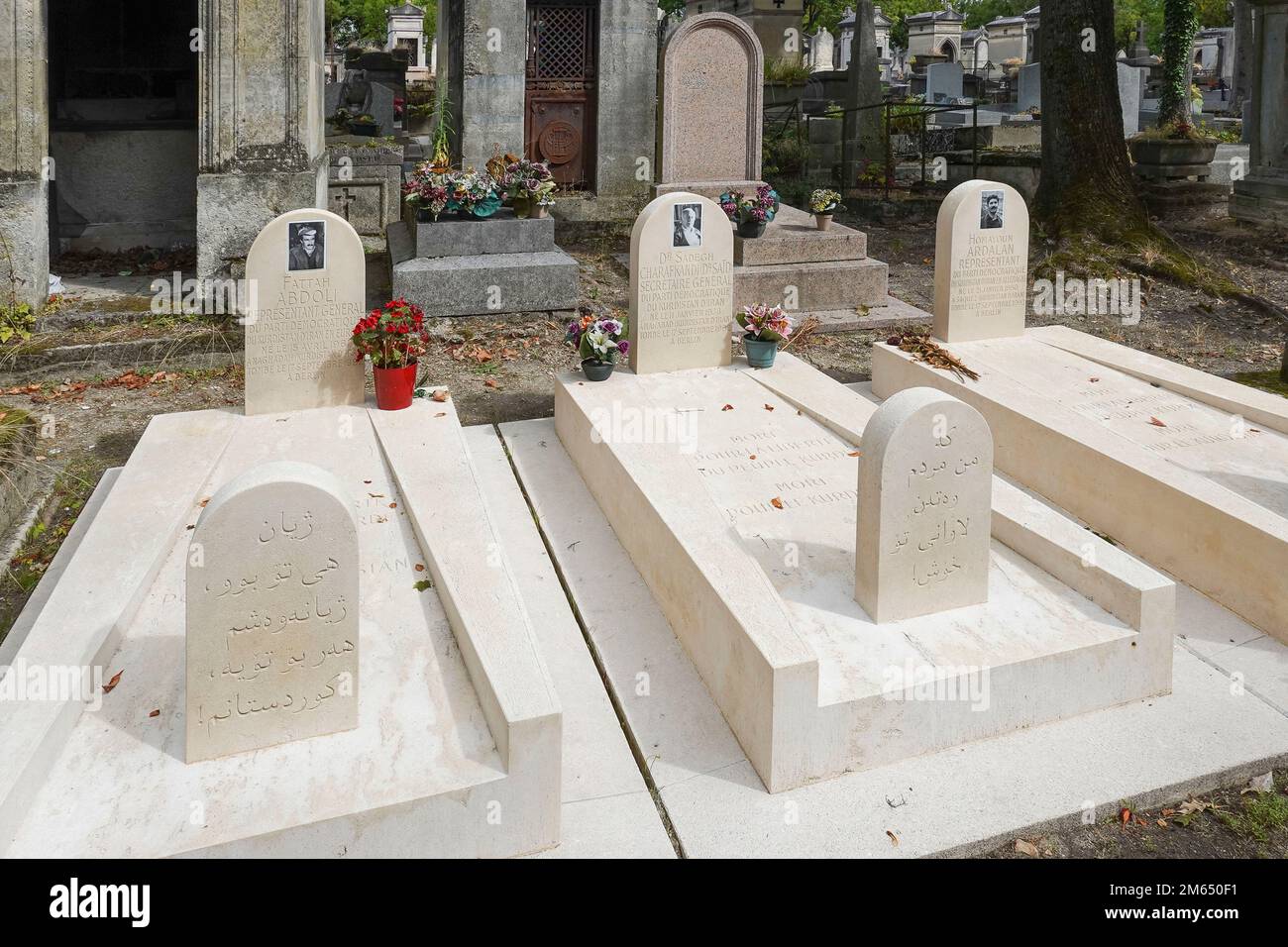 France, Paris, Pere Lachaise Cemetery is the largest cemetery in Paris ...