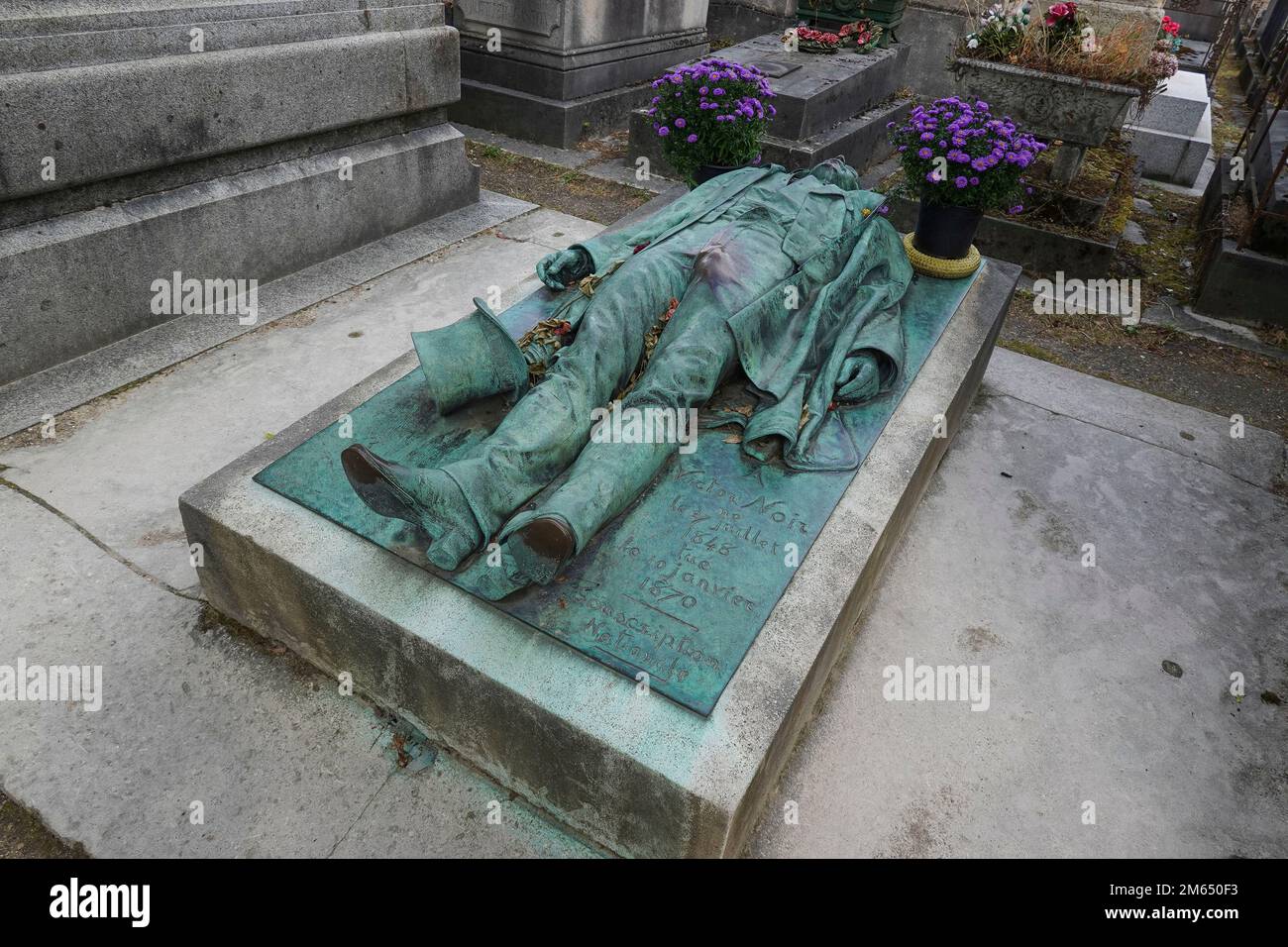 France, Paris, Pere Lachaise Cemetery is the largest cemetery in Paris ...