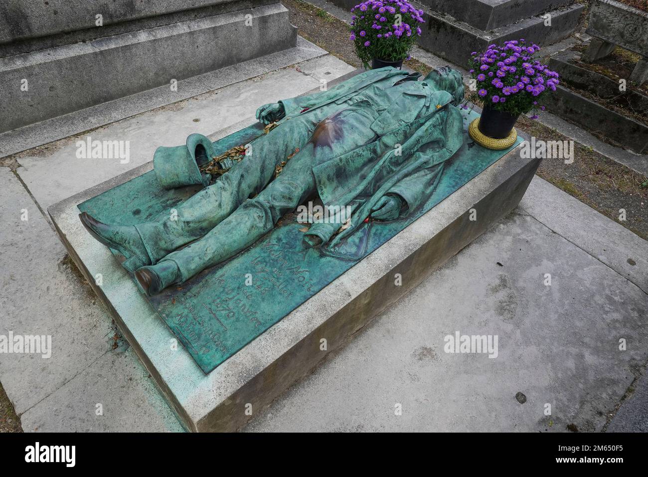 France, Paris, Pere Lachaise Cemetery is the largest cemetery in Paris ...