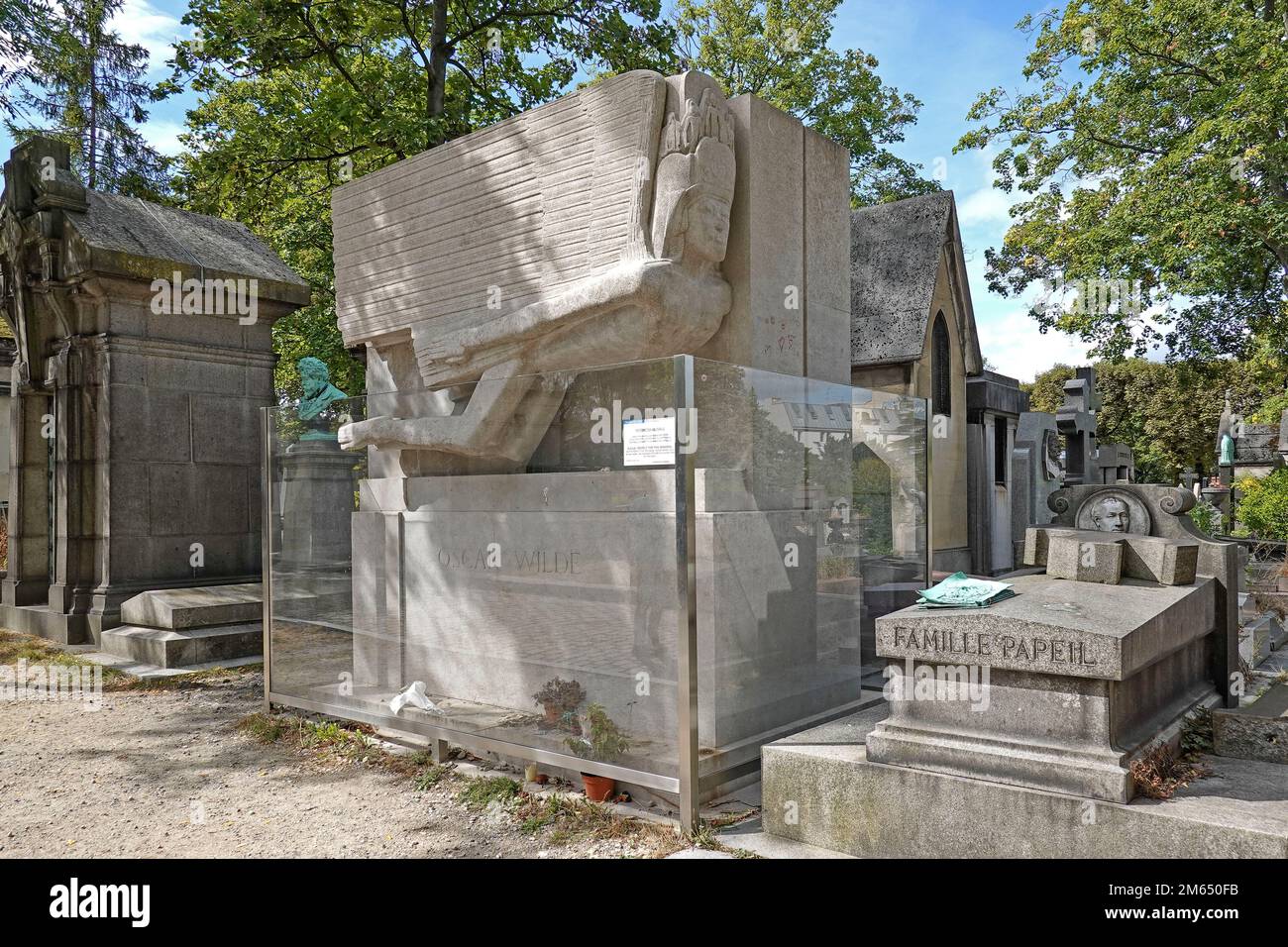 France, Paris, Pere Lachaise Cemetery is the largest cemetery in Paris ...