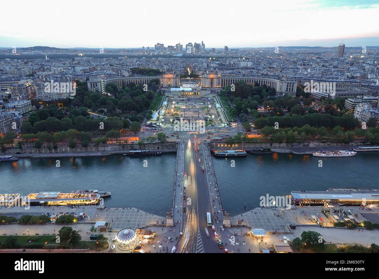 France, Paris, The Trocadero site of the Palais de Chaillot is an area ...